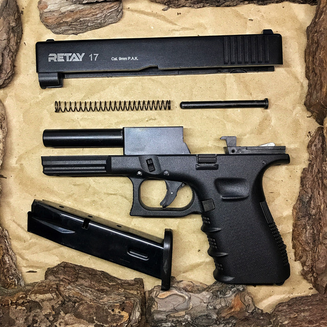 Купити Пістолет Glock 17 Retay G17 + 20 Патронів Стартовий під холостий ...