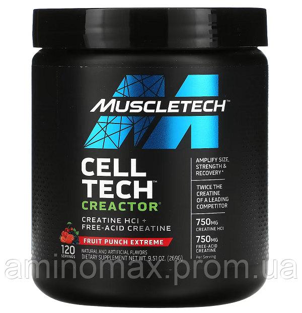 MuscleTech Creactor Creatine HCL 270g Fruit Punch — в Категории "Креатин" на Bigl.ua (1957023791)