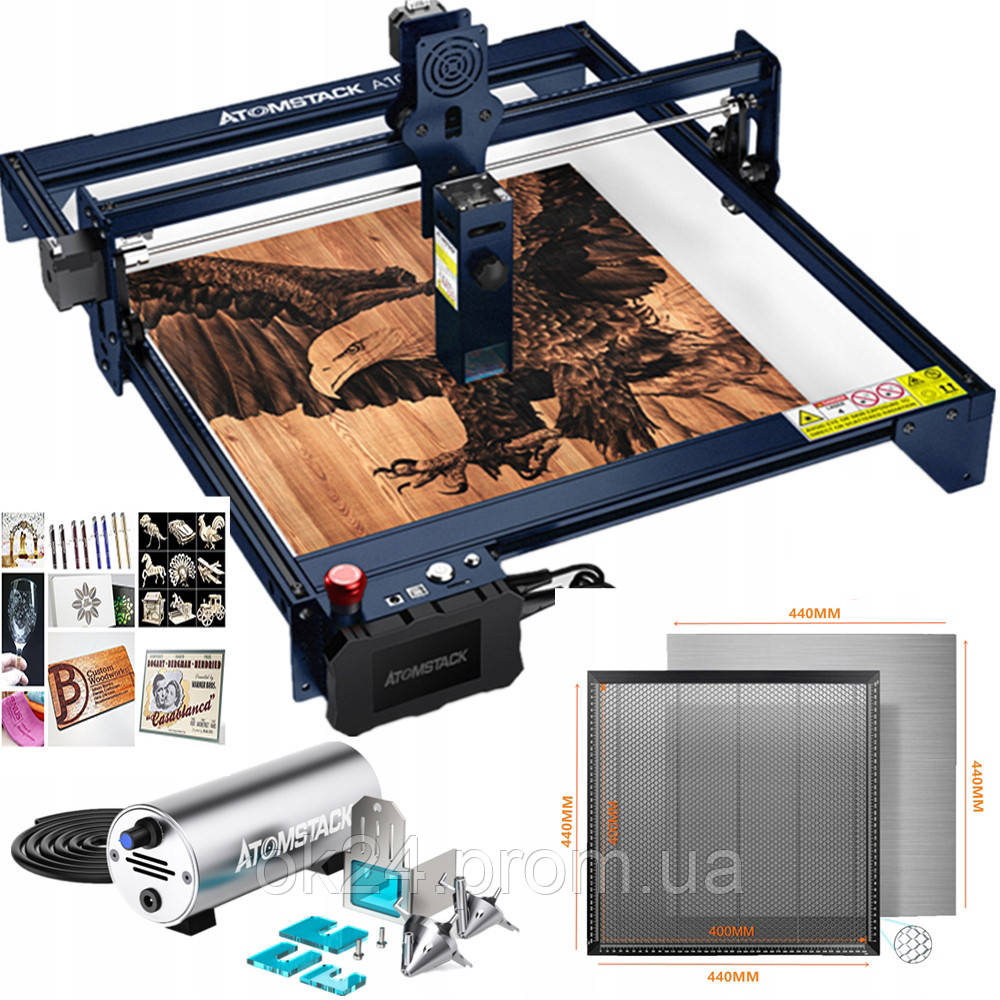 3D принтери ATOMSTACK A10 Pro+F30 Pump+440*440 Pad (ID#1959559298 ...