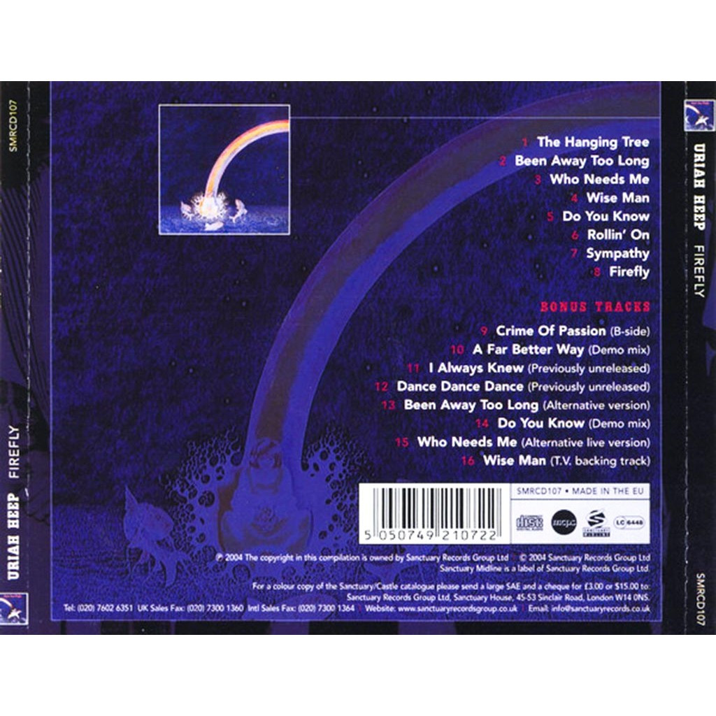 Купить Uriah Heep Firefly CD 1977/2004 (SMRCD107), цена 530 ₴ — Prom.ua ...