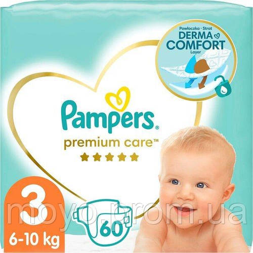 Подгузники Pampers Premium Care Midi 6-10кг 60шт (ID#1812529971), цена: 749 ₴, купить на Prom.ua