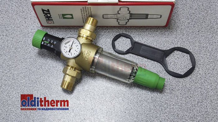 Редуктор тиску HERZ із промивним фільтром, 3/4", 1,5-6,0 bar (ID#1960248541), цена: 4766 ...