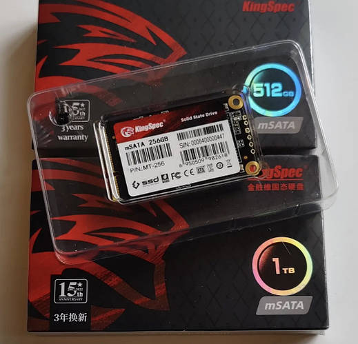 Купить SSD накопичувач Kingspec 256Gb mSata диск MT-256 Гб ссд для ...