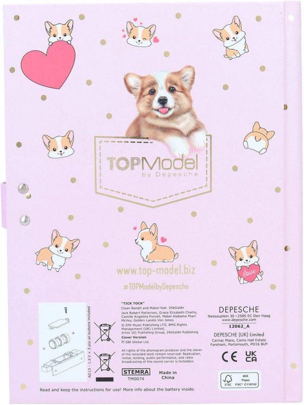 TOP Model Щоденник з кодовим замком та мелодією CORGI Топ Модел 12062 ...