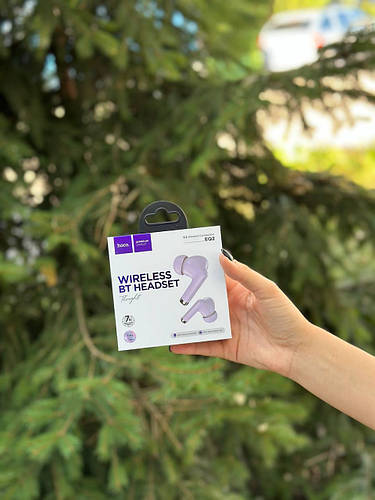 Купить Беспроводные наушники Hoco EQ2 Violet с шумоподавлением и ...