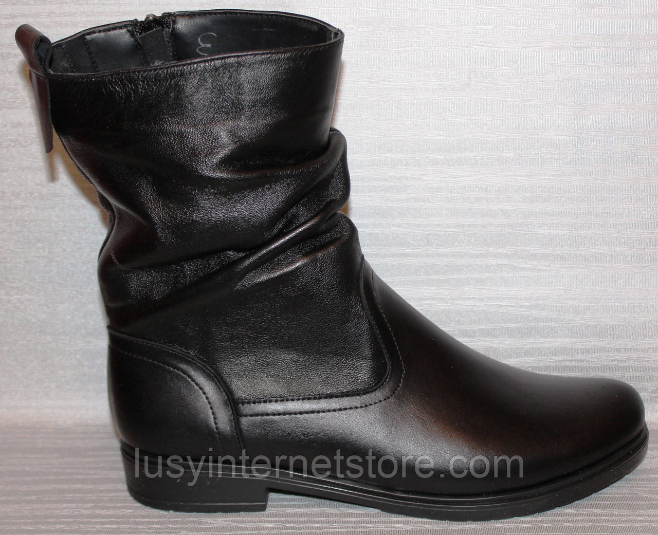 Сапоги женские кожаные весна большие размеры от производителя модель ...