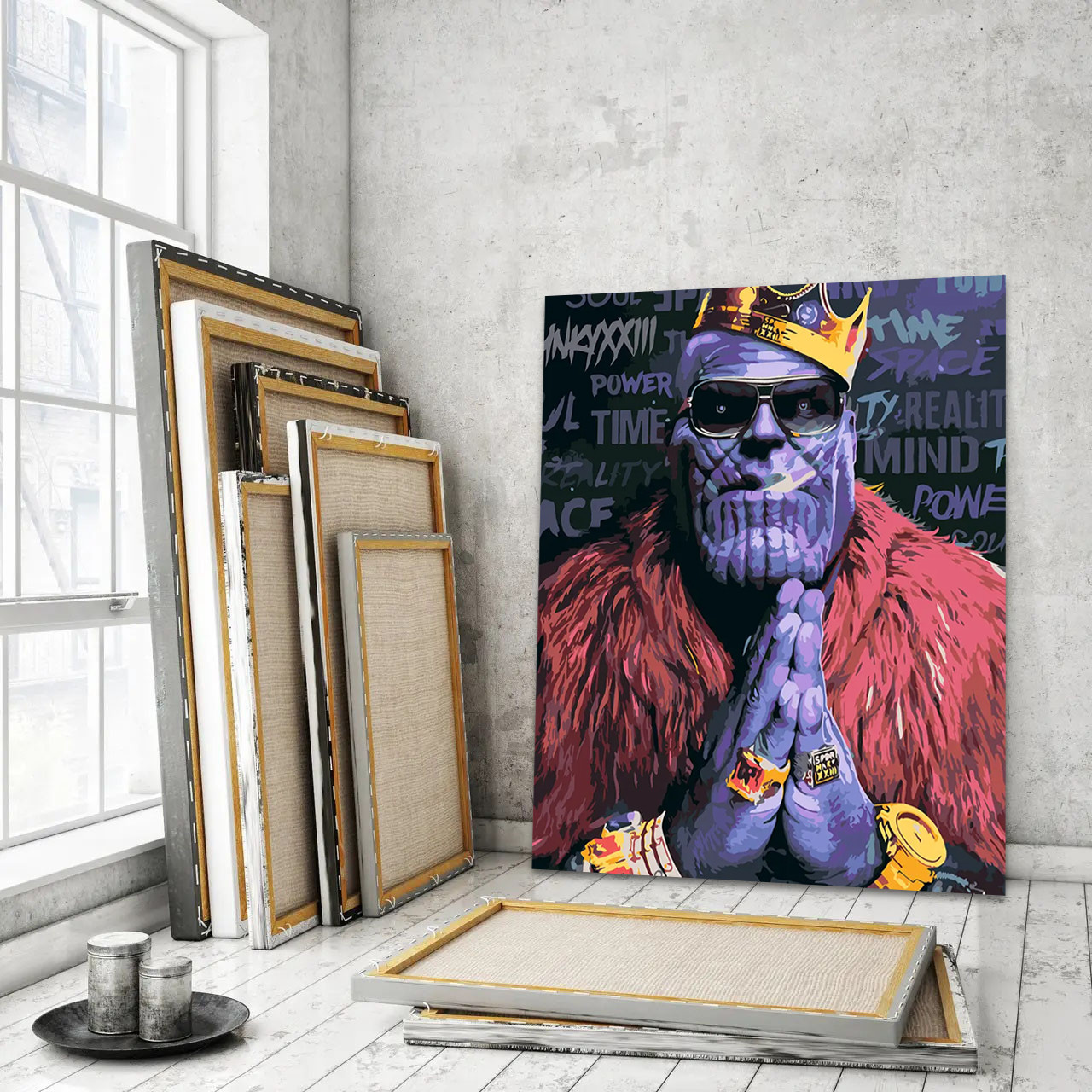 Картины по номерам 40*50 "Марвел: Танос" №LW3067, Оригами - купить ...