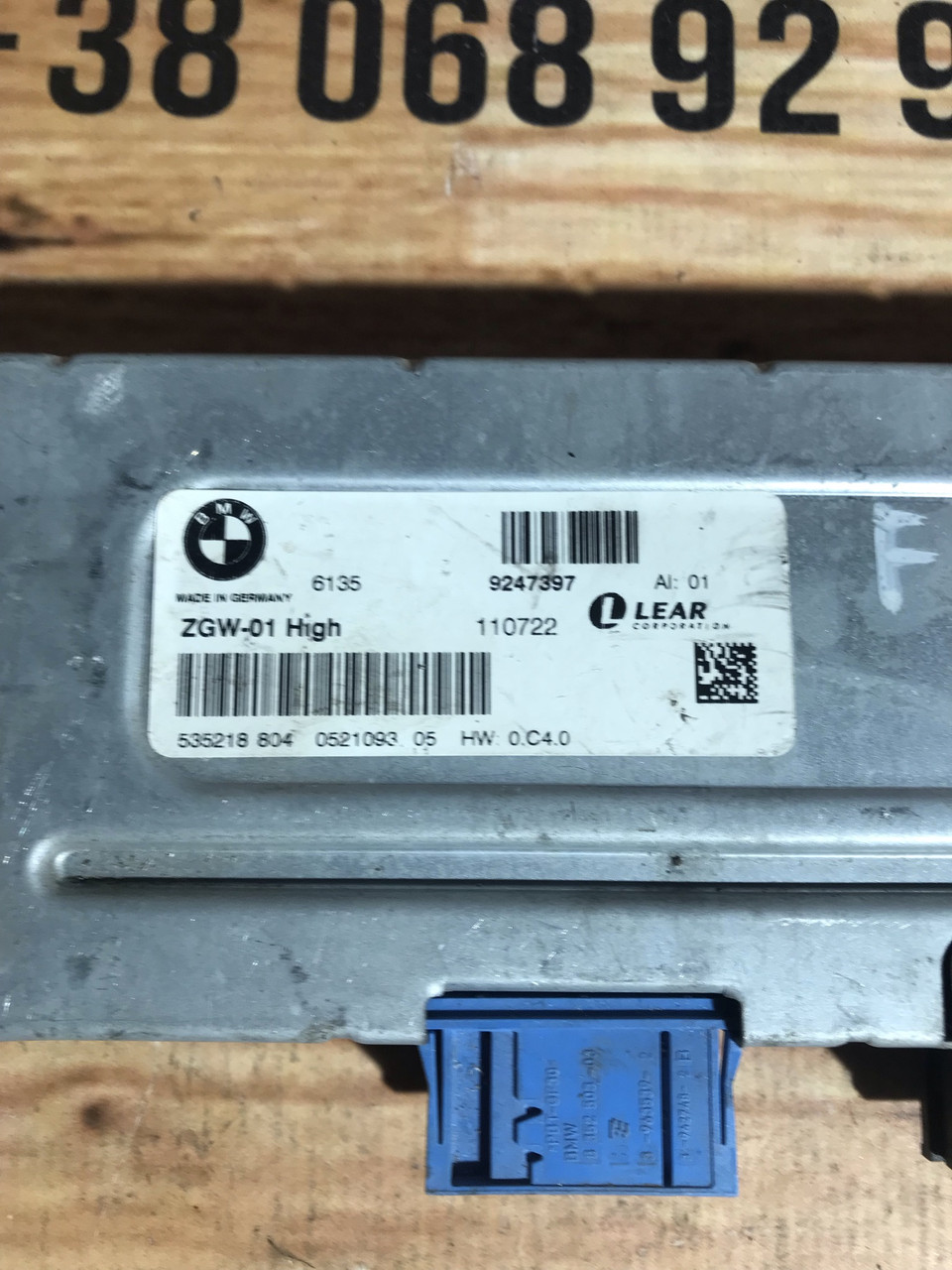 Купить Модуль контроллера шлюза ZGW бмв bmw ф F01/02/03/06/07/10/11/12/13 61359247397, цена 1600 ...