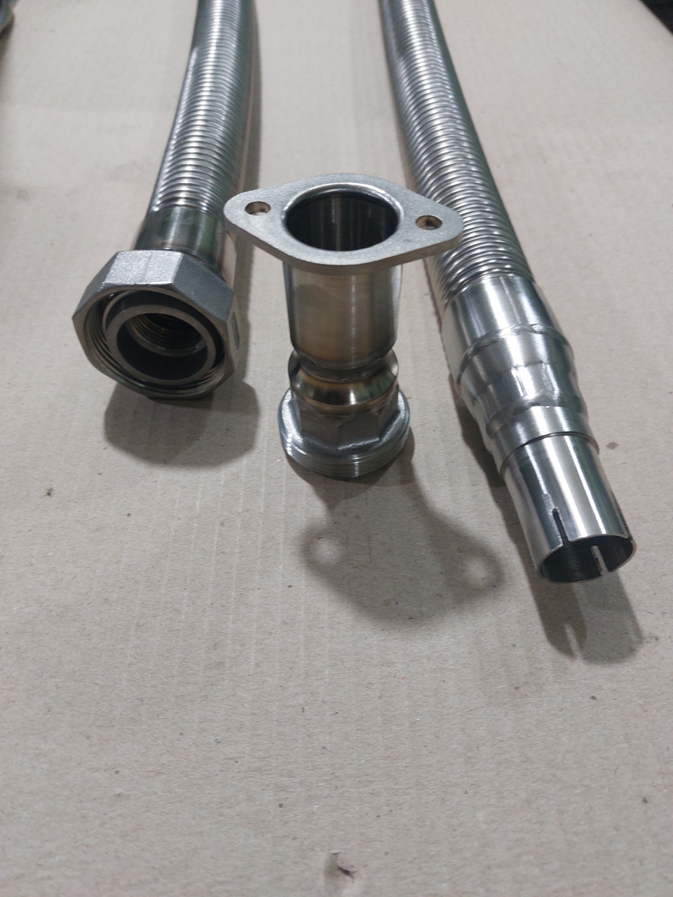 Гофра Ду 25мм для отвода выхлопных газов генератора с фланцем и ...