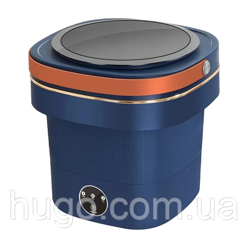 Складная мини стиральная машинка на 3 5кг 8л D7906 Синяя