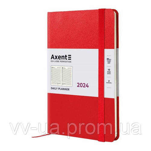 Щоденник Axent 2024 Partner Strong, 145x210 мм, червоний (8819-24-05-A) (ID#1961977400), цена ...