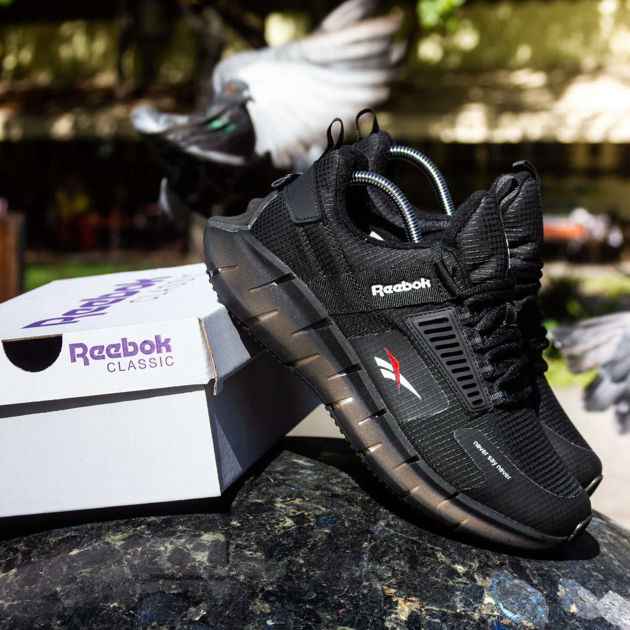 Купить ТЕРМО Кроссовки Reebok Zig Kinetica черные, цена 2472 ₴ — Prom ...