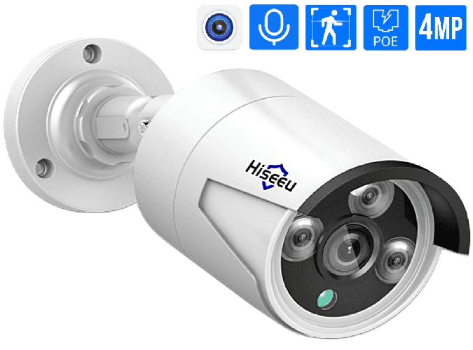 4Мп IP POE Камера видеонаблюдения Hiseeu 3.6мм Xmeye (ID#1831750479 ...