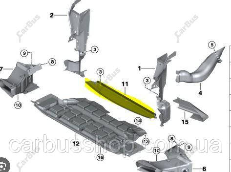 Купить Воздуховод моторного отсека BMW X5 E53 (2003-2006) рестайл ...