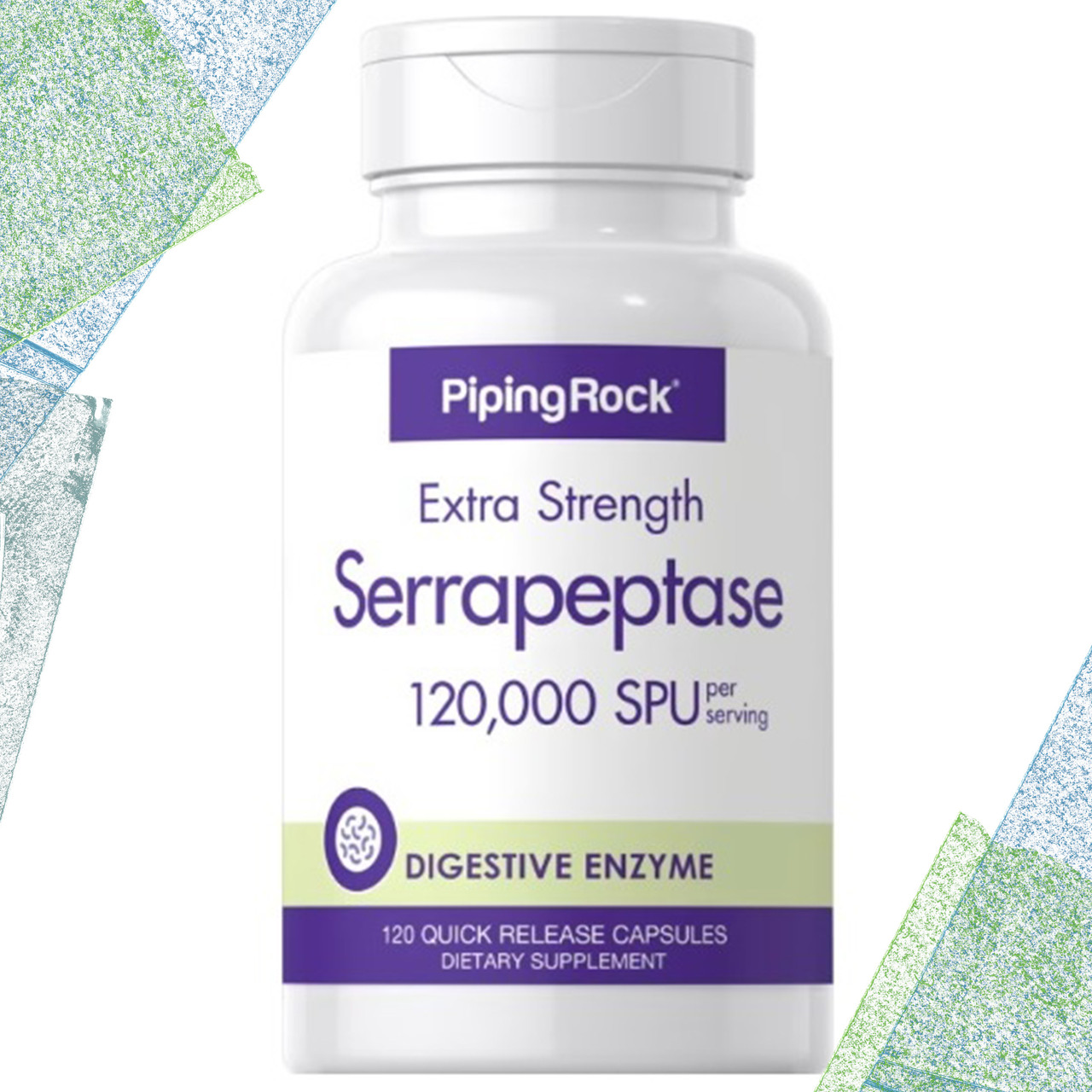 Серрапептаза Piping Rock Serrapeptase (Противовоспалительная добавка ...