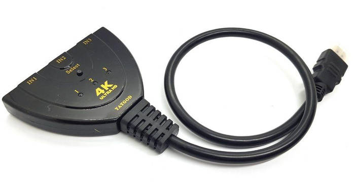 Купить HDMI 4K свич из 3х в 1 сплиттер switch переключатель коммутатор ...