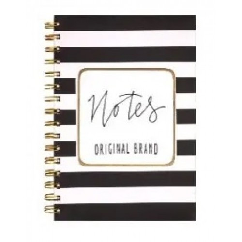 Блокнот А5 80 арк Смужки з квітами-1 уявна КЛІТИНКА тв палiтурка ...