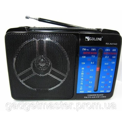 Купити ФМ Радіоприймач GOLON RX-A07 Black GS, код: 7846638, ціна 458.98 ...