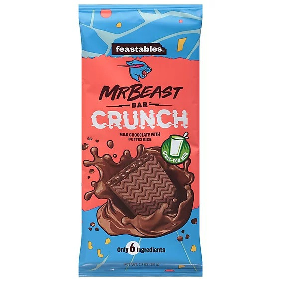 Шоколад Feastables MrBeast Milk Chocolate Crunch Bars 60 g (ID ...