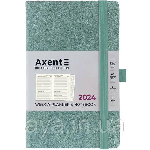 Еженедельник 2024 Axent Partner Soft Nuba 8517-24, 125x195 мм, цвета в ассортименте: продажа ...