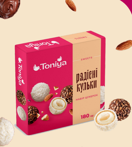 Набір цукерок Радісні кульки180г TM TONIYA Україна (ID#1964813251 ...