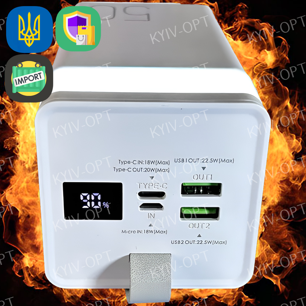 Купить Повербанк с дисплеем 50000 mAh Повер банк большой Пауэрбанк ...