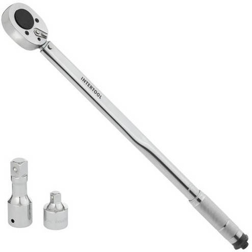 Ключ динамометричний Intertool 3/4" 70-420 Н/м Cr-V тріскачковий ...