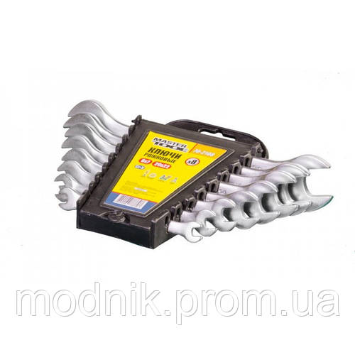 Ключі ріжкові MASTERTOOL набір 8 шт 6х7 to 20х22 мм SS 70-2108 MD, код: 7428767 (ID#1965296046 ...