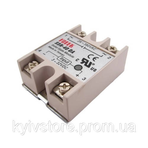 Однофазное твердотельное реле FOTEK SSR-40DA 40А DC-AC 7161 KV, код ...