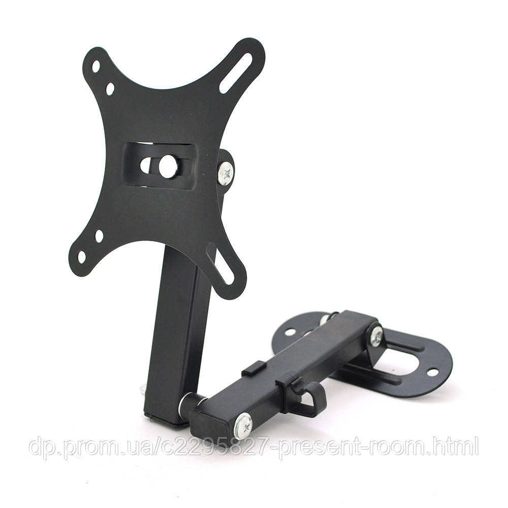 Кронштейн LED LCD PDP, 14"-27", до 10 kg, поворотная, Black, Box c (ID ...