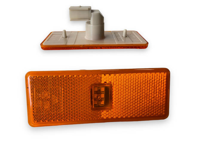 Фонарь габаритный Led Mercedes ATEGO 1-2, AXOR 2 желтый с фиксатором ...