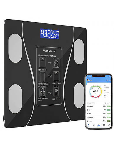 Купить Умные весы Scale one Black с приложением для телефона смарт-веса ...
