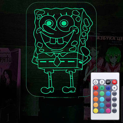 Акриловый светильник-ночник с пультом 16 цветов Тандзиро Камадо tty ...