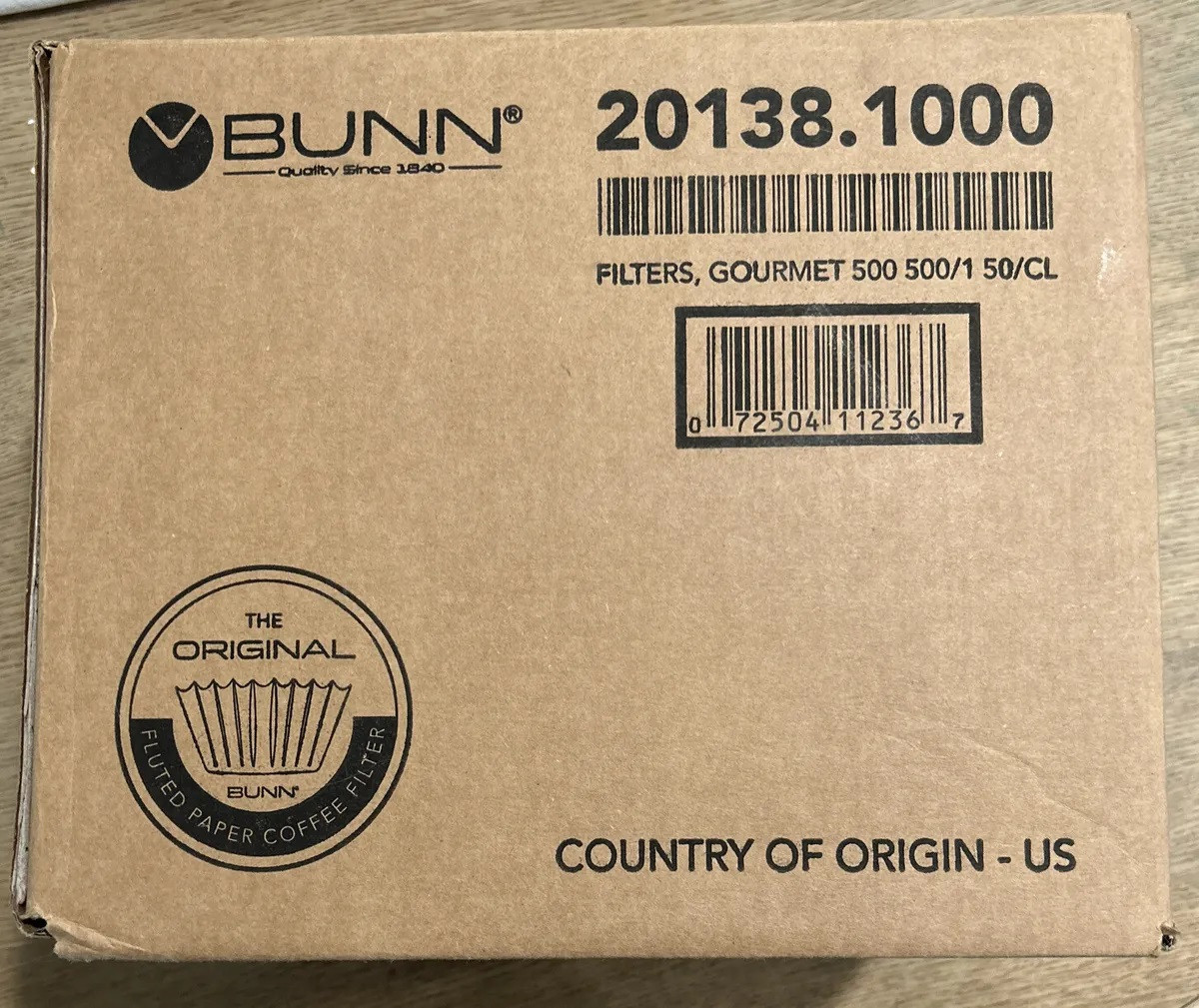 Фильтры BUNN Paper Coffee Filter 500 шт бумажные для кофе 20138.1000