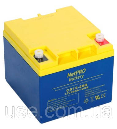 Аккумулятор AGM, 12V, 26AH, для ИБП, бесперебойников, UPS, герметичный ...