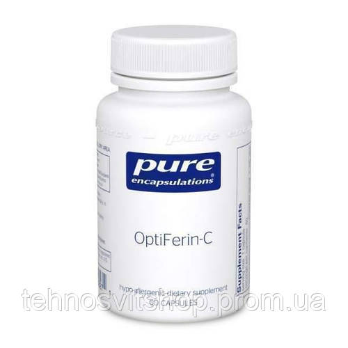 Купить Пищевая добавка OptiFerin-C Pure Encapsulations 60 капсул 21977 ...