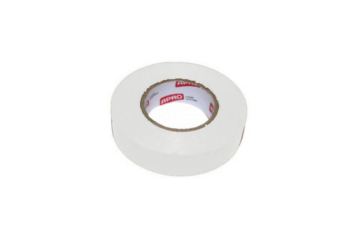 Лента изоляционная Apro 20 м x 17 x 0.14 мм белая (ET-20W) (10 шт.), цена: 280 ₴, купить на Prom.ua