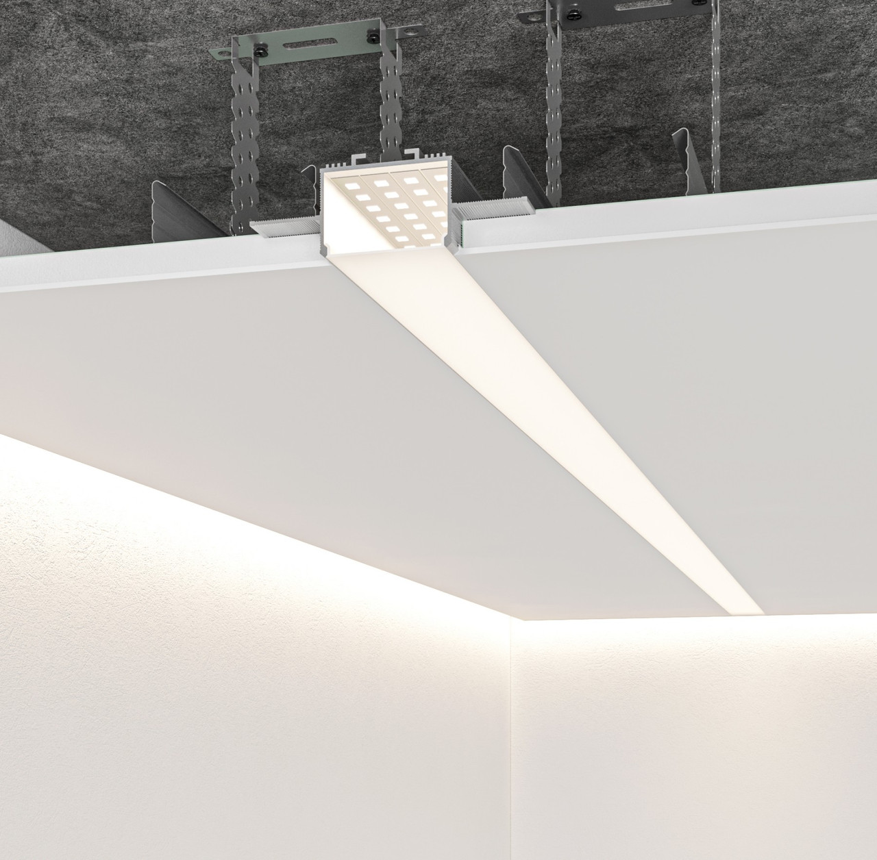 Раздельный профиль под LED 40 мм SVTR-40 (3000 мм), без покрытия, цена ...