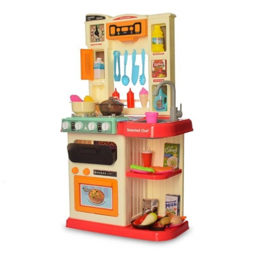 Кухня 922-117 (8шт) 78,5-42,5-24плита, духовка,мийка ,посуд,продукти,46пр,зв,св,бат, в кор-ці,48 ...