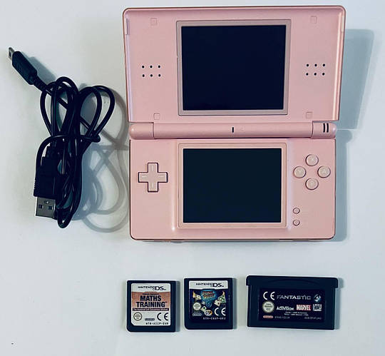 Игровая приставка Nintendo DS Lite Pink + 3 игры, Б/У (ID#1969619904 ...