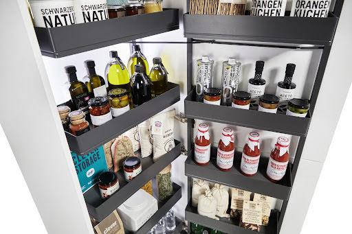 Купити Kesse TANDEM II, 5 полиць-корзин ARENA style з рамою антрацит та направляючою, H1700 ...