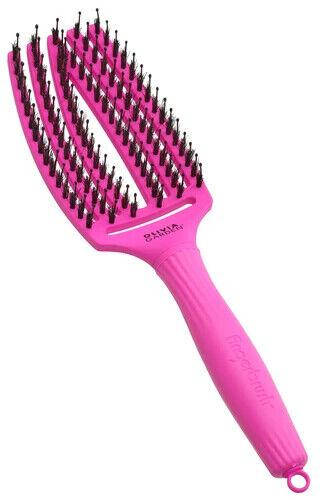 Olivia Garden Finger Brush Combo Neon Pink Medium ShineStyle