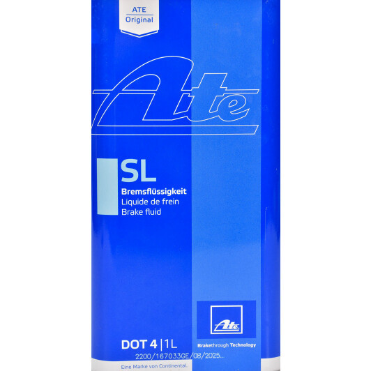 Купить ATE Sl DOT 4, 1 л тормозная жидкость, цена 454 ₴ — Prom.ua (ID ...