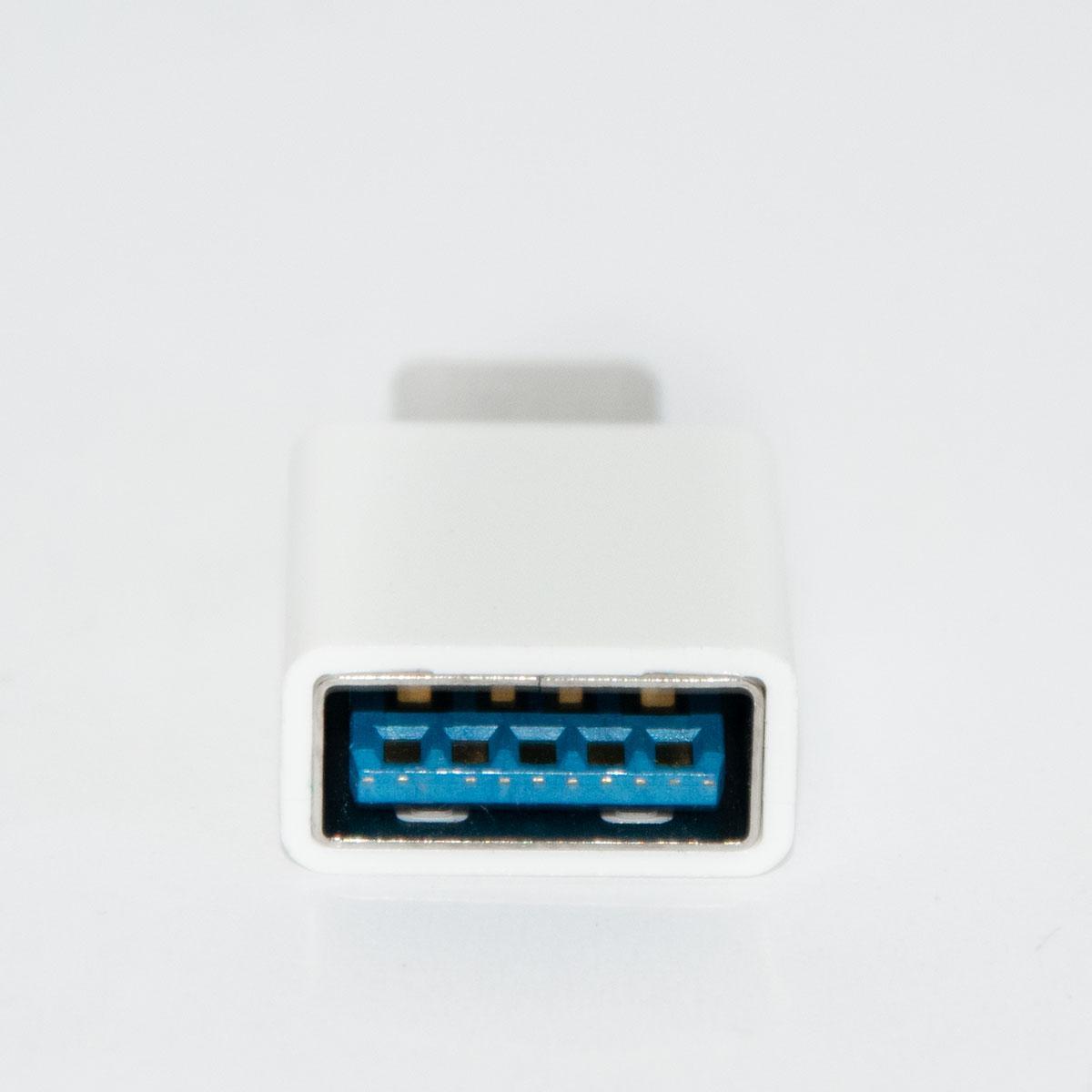 Перехідник USB Type C Білий, OTG перехідник з Type C на USB - адаптер ...