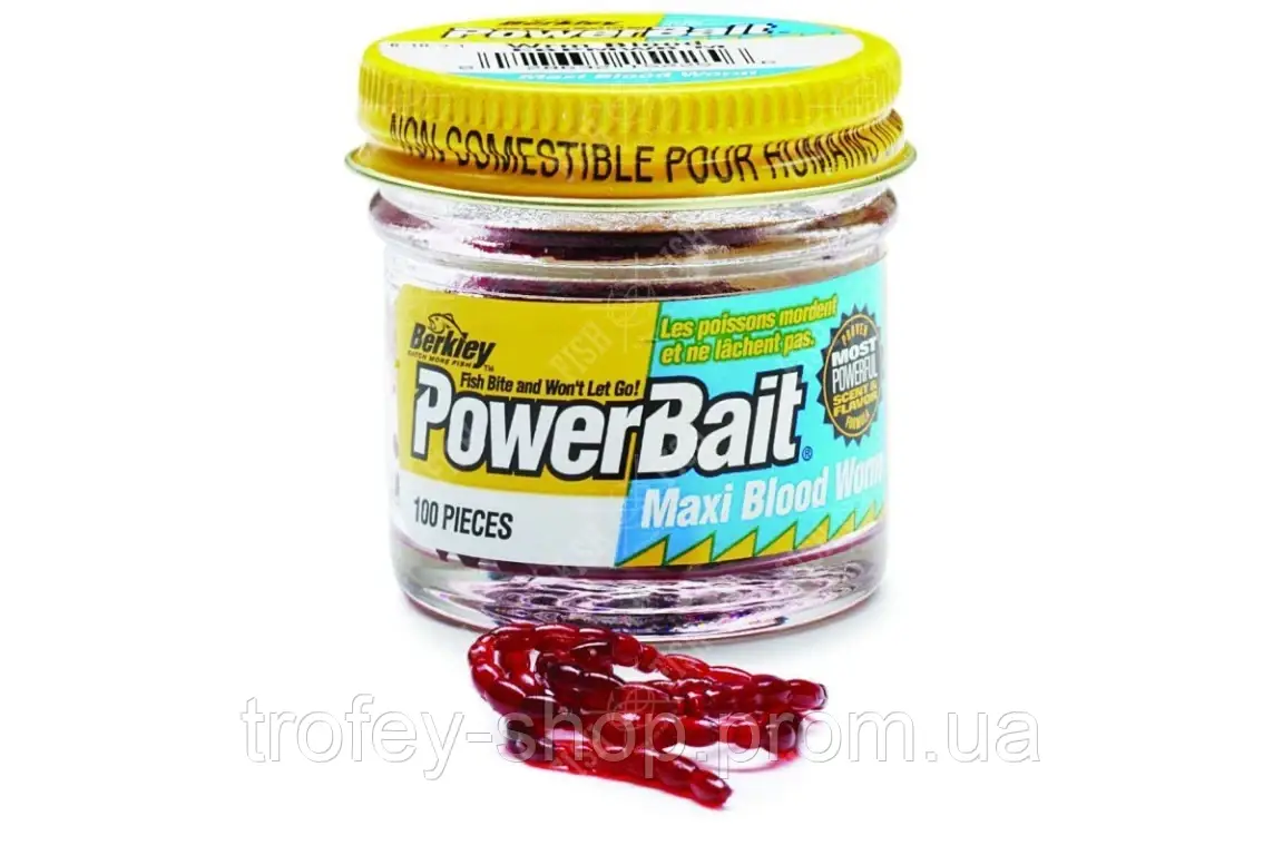 Силиконовый мотыль Berkley Gulp Maxi Blood Worm 100шт крупный (ID ...