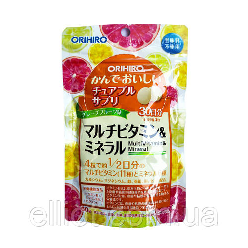 Orihiro Multitivitamin and Mineral Вітаміни та мінерали Японія 30 днів ...