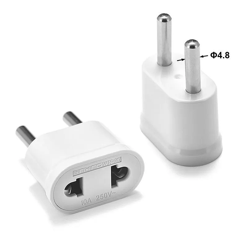 Переходник сетевой с US/CH на EU-вилку, адаптер для евророзетки (ID ...