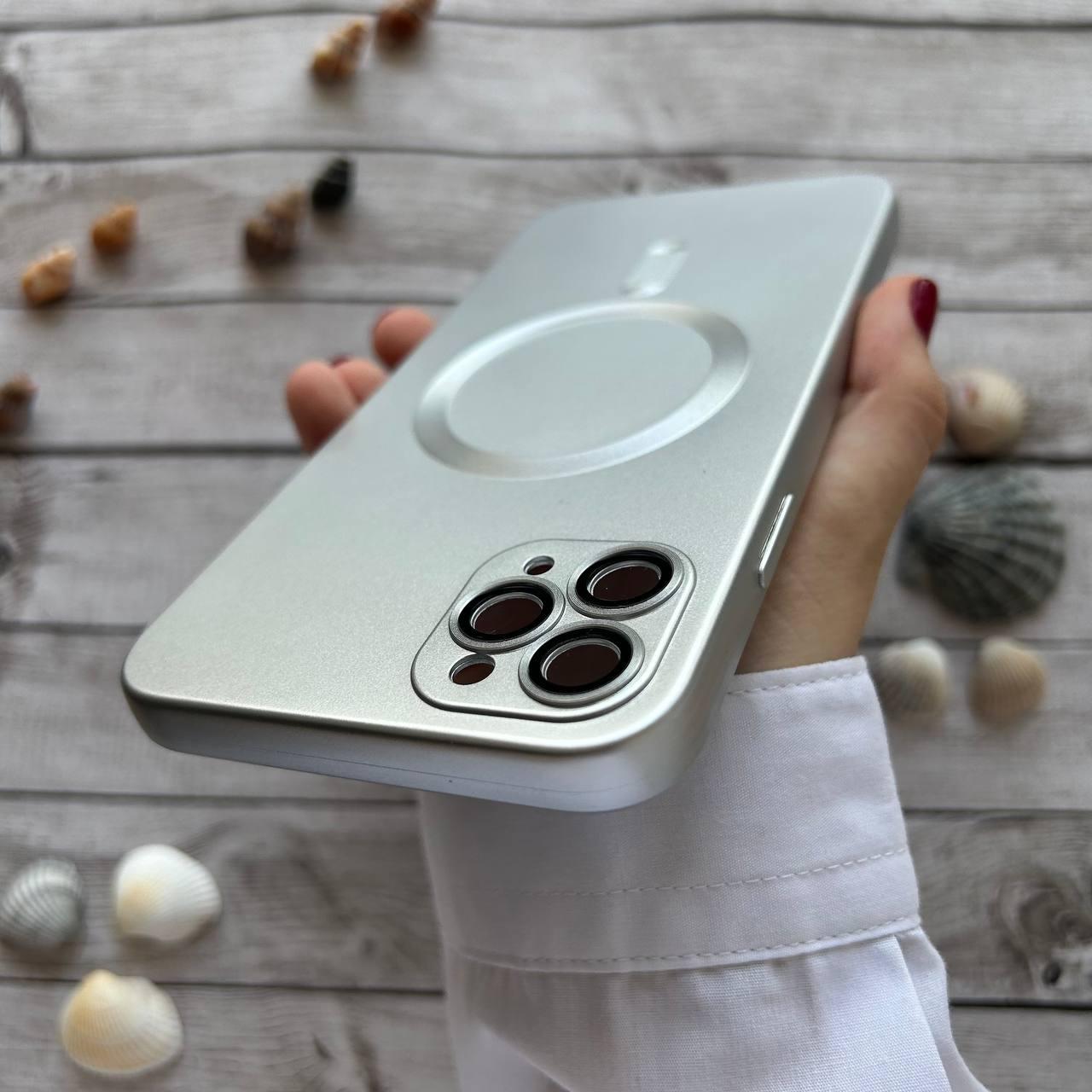 Чохол MagSafe на iPhone 11 Pro Max Silver / Силіконовий для Айфон 11 ...