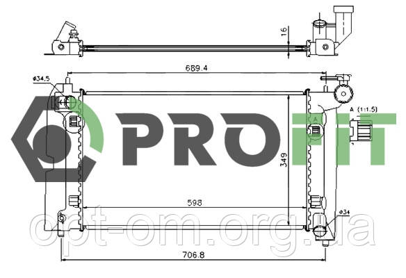 Радіатор охолоджування РАДИАТОР TOYOTA COROLLA 02-07 1740-0400 (ID ...