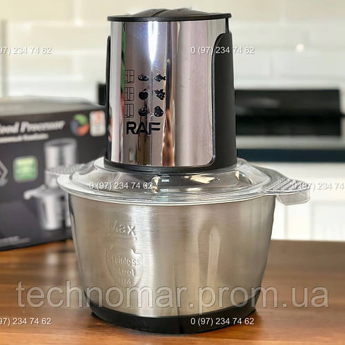 Купити Чоппер-подрібнювач RAF R.7019, 2л, 1000 Вт електричний подрібнювач для нарізки та ...